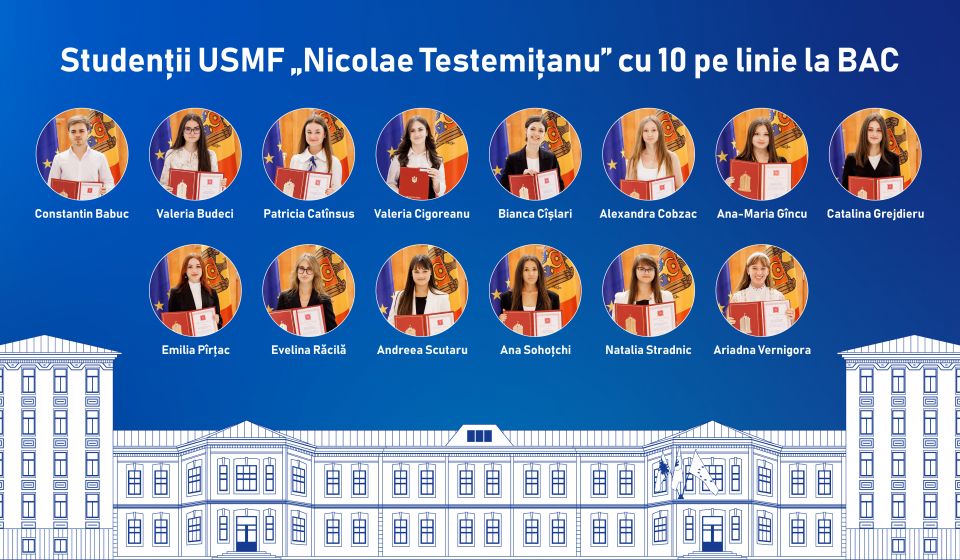 14 elevi cu „10” pe linie la BAC au ales să-și facă studiile la USMF ...